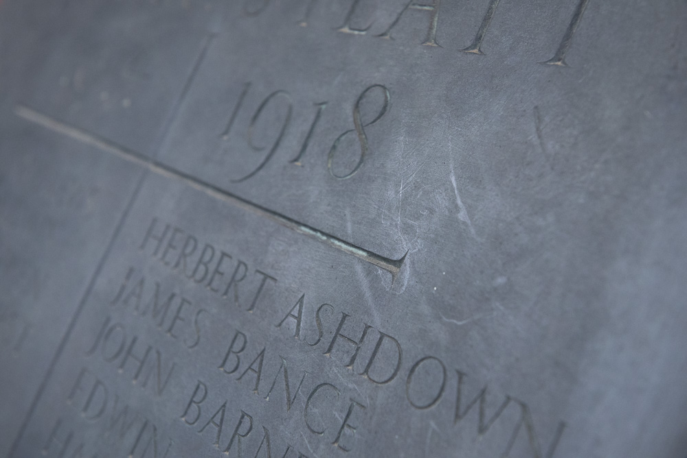 Memorial Plaques Removal – Platt War Memorial